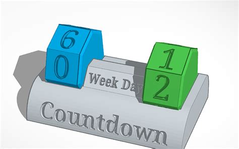3d Design Countdown Tinkercad