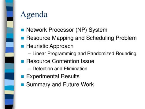 Ppt Resource Mapping And Scheduling For Heterogeneous Network Processor Systems Powerpoint