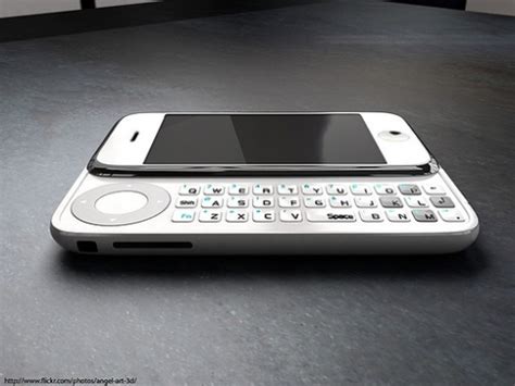 IPhone Sliding QWERTY Concept Is Great For Gaming Texting Concept Phones