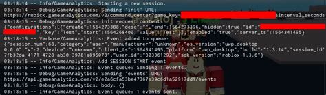 Gameanalytics Failed To Send Events Scripting Support Developer