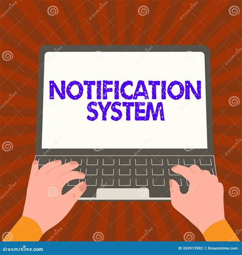 Handwriting Text Notification System Internet Concept Do Not Forget To Be Connected Social