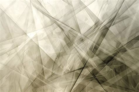 Abstract Geometric Forms Intersect And Overlay Creating A Complex Visually Stunning Beige And