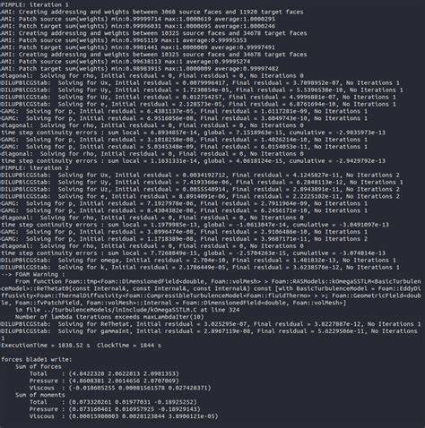 KOmegaSSTLM Warning Number Of Lambda Iterations Exceeds MaxLambdaIter