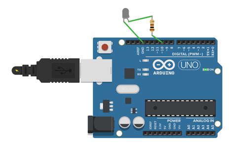 circuit design led blinking tinkercad