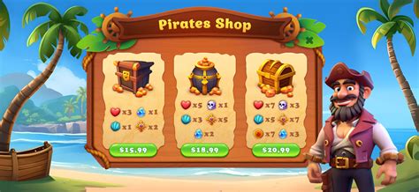 Uiux Design For Casual Mobile Pirates Game Ui 2d Casual Pirate
