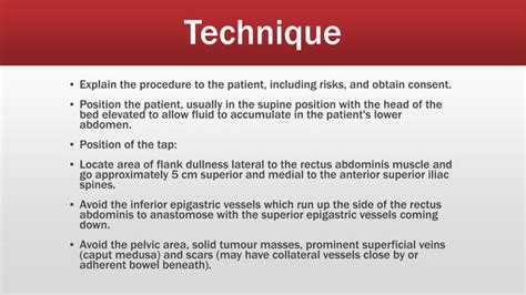 Ascitic Tap Or Paracentesis Pptx First Aid Injuries