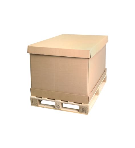 Half Palletised Container With Heat Treated Pallet 1070x870x550mm