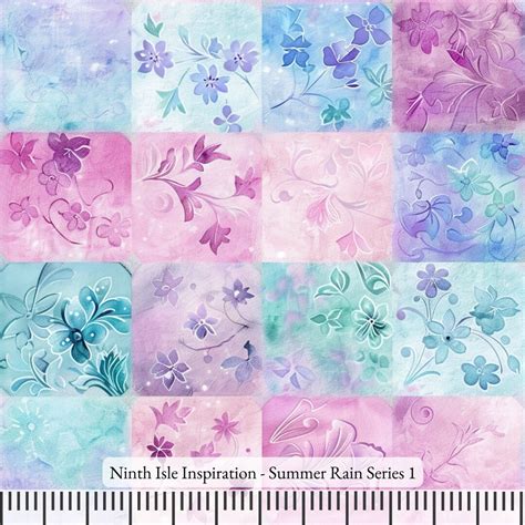 24summer Rayon Fabric Summer Rain Series Handmade Print In Hi Etsy
