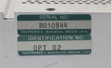 Tektronix Aa501a Distortion Analyzer Plug In Technology Superstore Of Bpai Llc