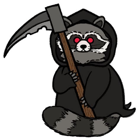 Raccoonreaper Discord Sticker