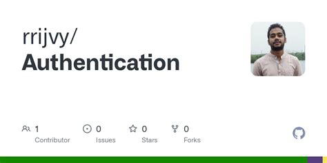 GitHub Rrijvy Authentication