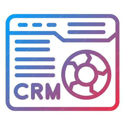 Premium Vector Crm Icon Style