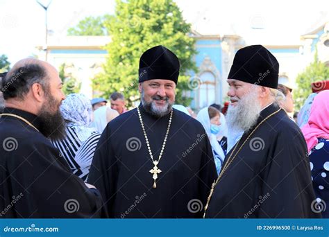 Orthodox Priests And Pilgrims In The Church Of The Holy Sepulchre