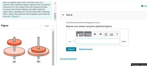 [solved] imagine two disks on a shared frictionless axle