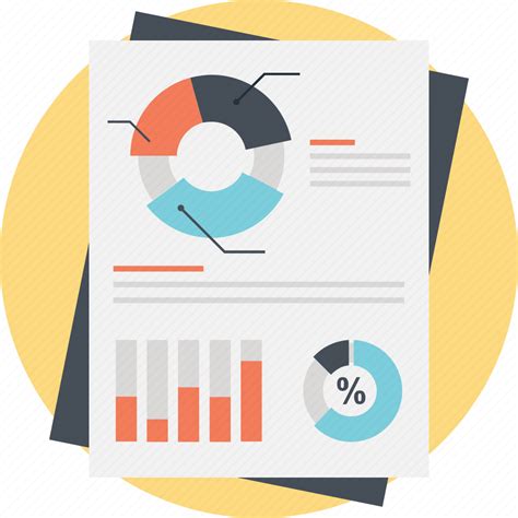 Analytical Report Business Dashboard Document With Graphs Financial Report Statistic