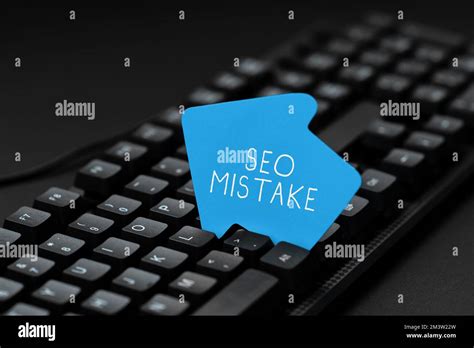 Handwriting Text Seo Mistake Word Written On Action Or Judgment That Is Misguided Or Wrong In