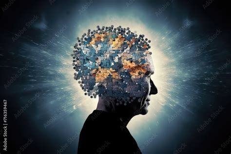 Vivid Neuronal Brain Dots Connecting Through Synapses Self Awareness Spike Timing Dependent