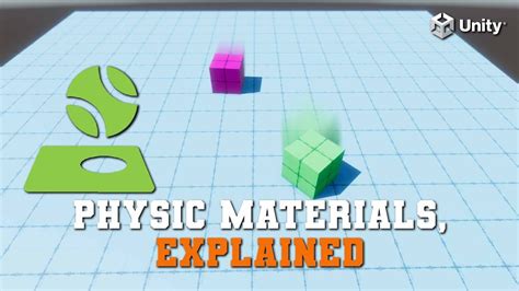 Physic Materials Explained Unity Tutorial Youtube