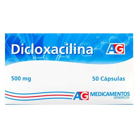 Dicloxacilina 500 Mg Caja X 50 CÁpsulas Ag Droguería Chaparral