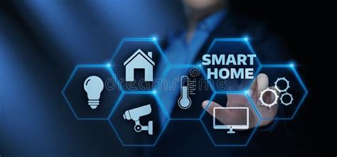 Smart Home Automation Control System Innovation Technology Internet Network Concept Stock