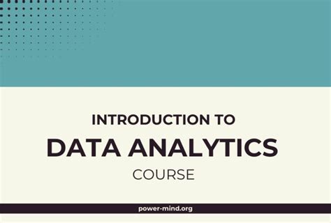 Introduction To Data Analytics Course Find Your Perfect Course Power Mind
