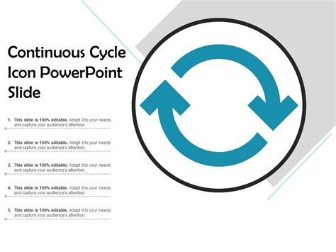 Continuous Cycle Icon Powerpoint Slide PowerPoint Presentation Images Templates PPT Slide