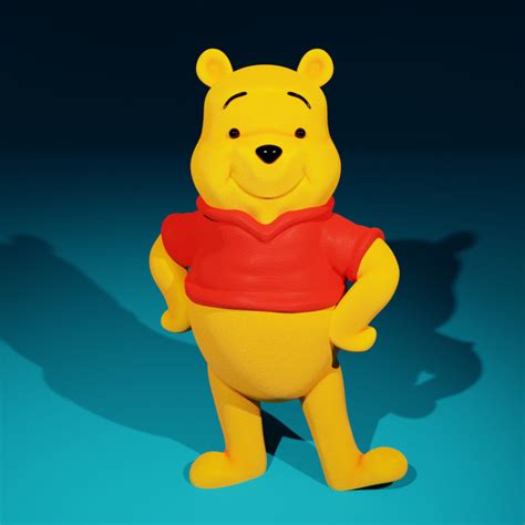 3d Printable Winnie The Pooh By 3ddavej