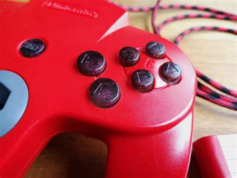 hey here s my custom red n64 controller details in comment r n64