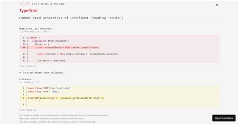 React Aggregation React Router Switch Example Codesandbox