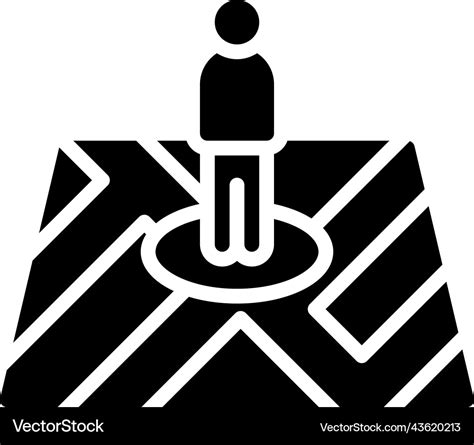 Walking Map Icon Location And Navigation Vector Image