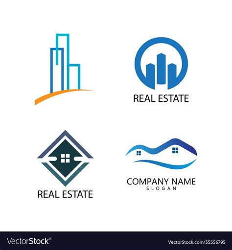Property Creative Template Royalty Free Vector Image