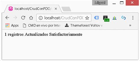 Php Oo Crud Con La Api Pdo De Php Con Sentencias Preparadas Php Mysql