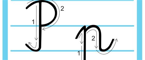 Plansza Dydaktyczna Litera P Z Kierunkiem Pisania Do Druku Za Darmo