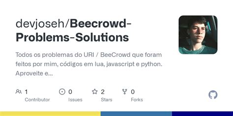 Github Devjosehbeecrowd Problems Solutions Todos Os Problemas Do