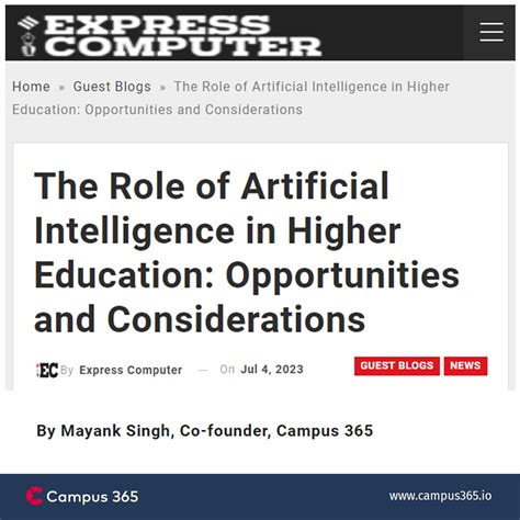 Campus 365 On Linkedin Campus365 Pr Artificialintelligence Education Ceo Ai Dataanalytics…
