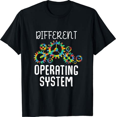 Different Operating System Autism Awareness Puzzle Tolerance T Shirt