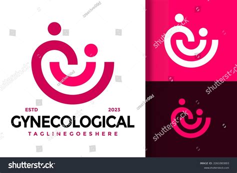 Happy Smile Gynecology Logo Logos Design Stock Vector Royalty Free