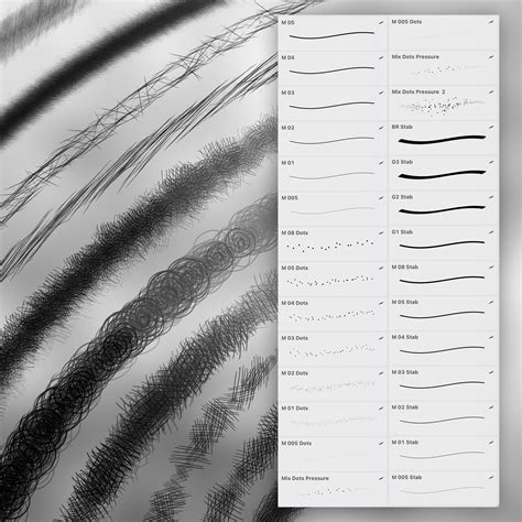 Artstation 100 Procreate Pencil Drawing Brushes Procreate Cross