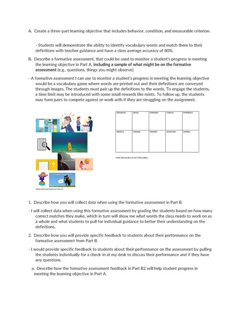 Document 22 Passed A Create A Three Part Learning Objective That Includes Behavior