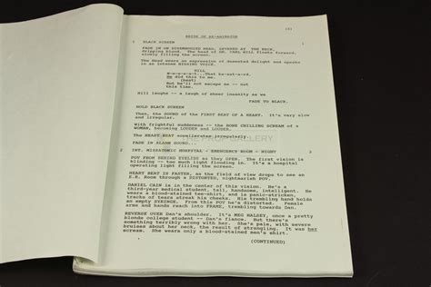 The Prop Gallery Production Used Script