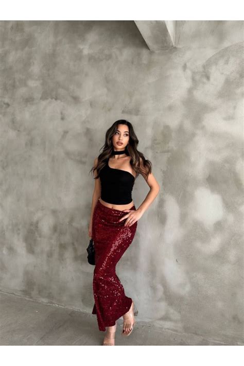 Asmil Payetli Uzun Balık Etek Fiyatı Yorumları Trendyol