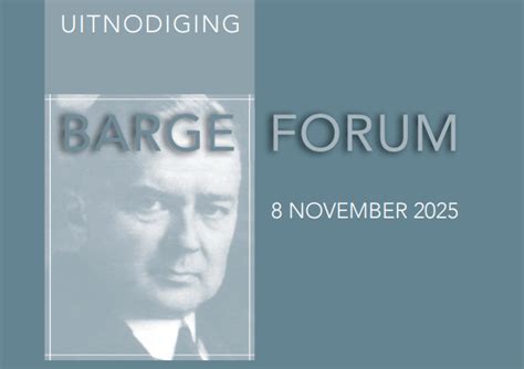 Barge Forum 2025 Stichting Ter Financiering Van Barges Anthropologica