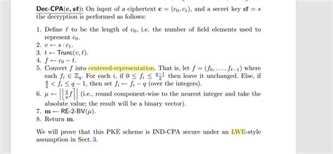 Post Quantum Cryptography Trying To Understand Ring Learning With
