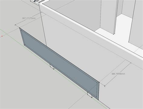 Push Pull Not Working For Windows Walls Are Parallel Sketchup Sketchup Community