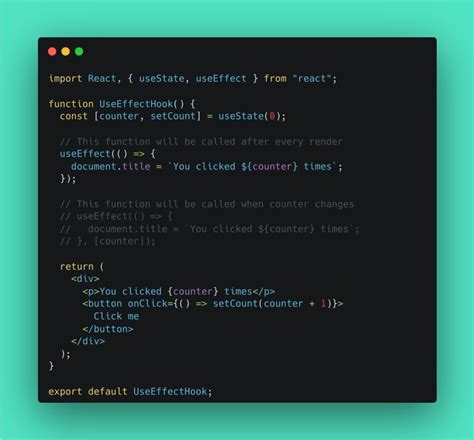 Hardik Purohit On Linkedin React Reactjs Reacthooks Useeffect Hooks Javascript