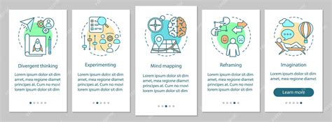 Premium Vector Professional Qualities Onboarding Mobile App Page Screen Vector Template Hr