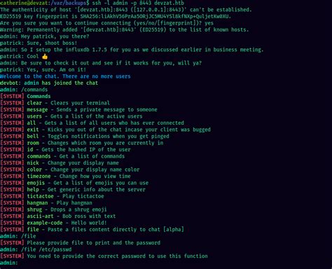 CTF HackTheBox Machines Devzat README Md At Master Xplo1t Sec CTF GitHub
