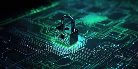 Premium Ai Image Padlock Over Graphics Representing Internet Cyber