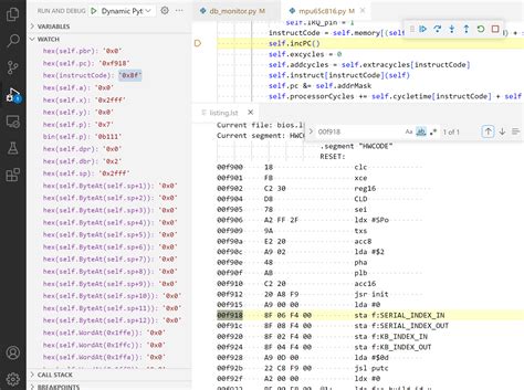 65816 Debugging Code Trobertson