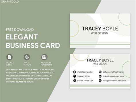 Professional Business Card Template For Google Docs GRAPHICOLD